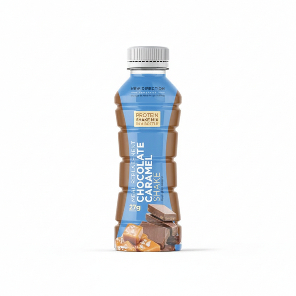 New Direction Chocolate Caramel Shake Bottle – FitWise Nutrition
